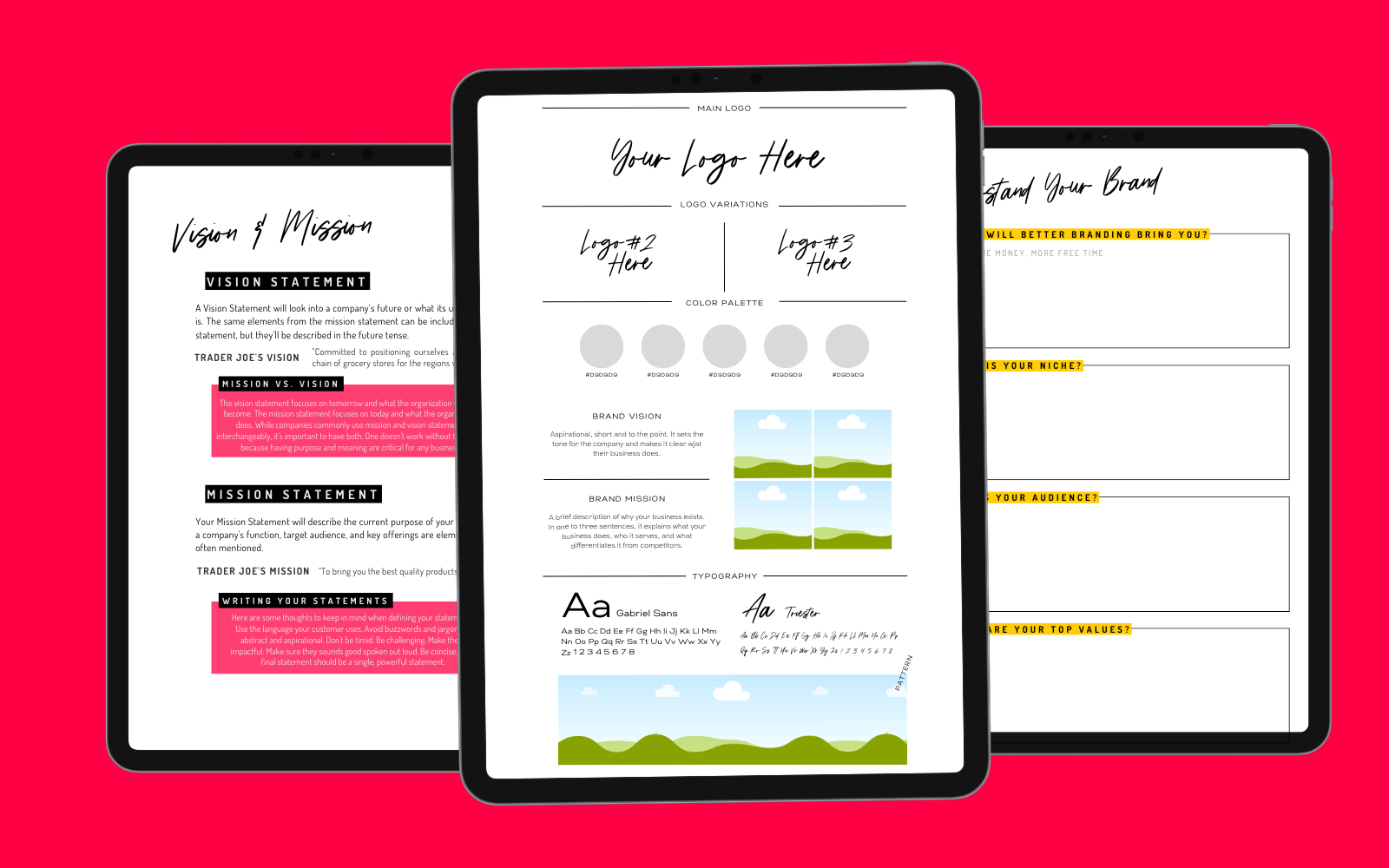 DIY Your Brand Workbook + Style Guide Template